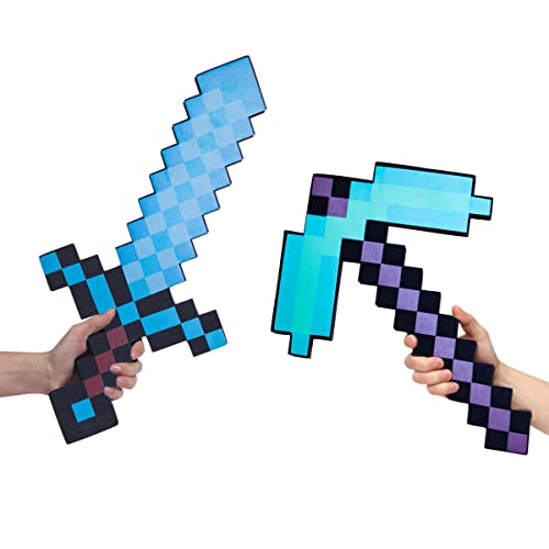 Snapklik.com : Pickaxe And Sword Toys,Game Transforming Kids Role-Play ...