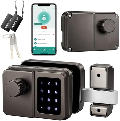 Amazon.com: SEPOX Smart Gate Lock, Outdoor Gate Lock for Fence & Garage ...