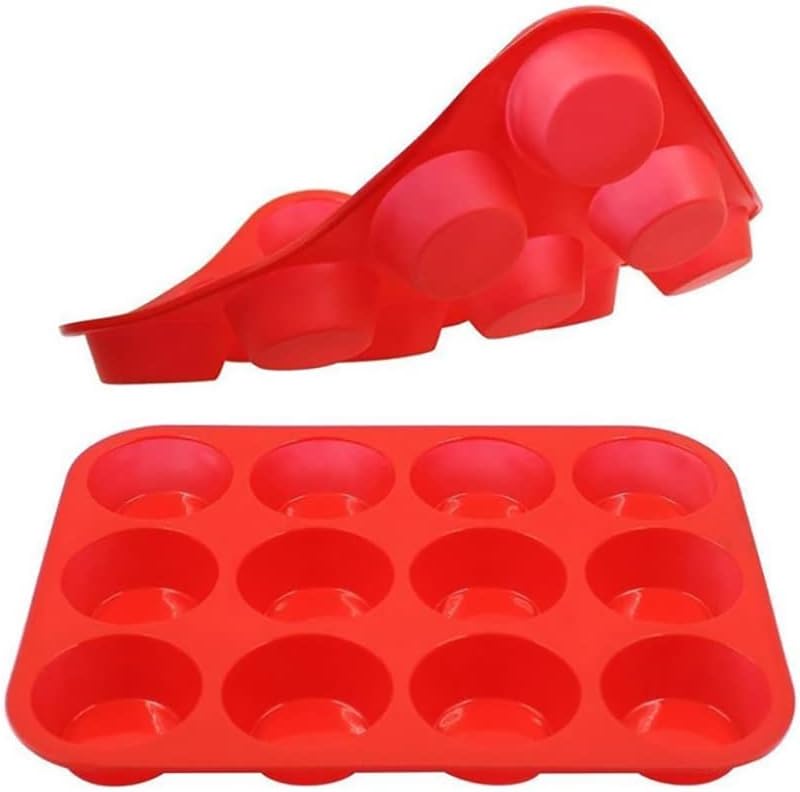 Amazon.com: 2PCS 12-Hole Circular Cake Mold Food Grade Silicone Free of ...