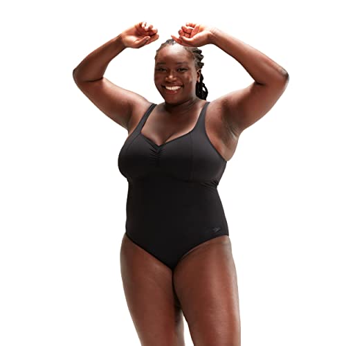 Amazon.com: Speedo Womens Shaping AquaNite 1 Piece, Black, 34