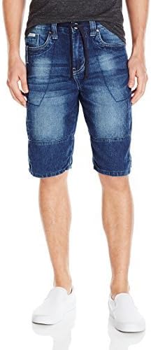 Projek Raw Men's 5-Pocket Drawstring Denim Short, Dark Blue, 30 at ...