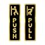 Pull Push Sticker for Glass Door | Premium Acrylic Push Pull Sign Board ...