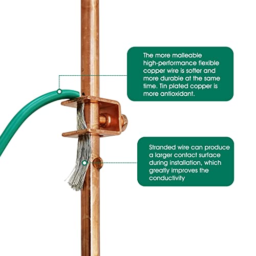 Snapklik.com : GOUNENGNAIL-Stranded Tinned Copper Grounding Wire 10 AWG ...