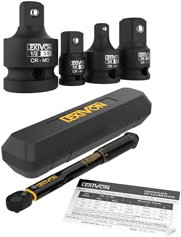 Amazon.com: LEXIVON Inch Pound Torque Wrench 1/4-Inch And Piece Set | 1 ...
