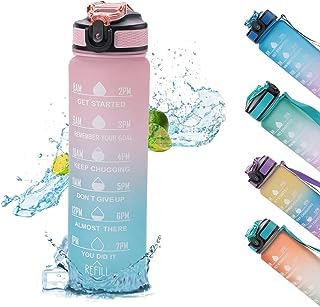 MAA JEEN Water Bottle with Motivational Time Marker, Sipper Bottle with ...