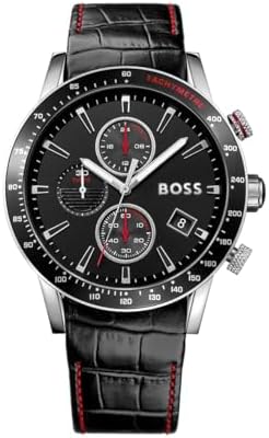 BOSS Chronograph Quartz Watch for men with Silver Stainless Steel ...