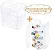Amazon.com: New brothread 4 Layers Stackable Clear Storage Box ...