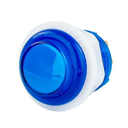 Mini LED Arcade Button - 24mm Translucent Blue : Amazon.co.uk: Automotive