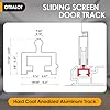 OTIIALTO Anodized Aluminium Sliding Screen Door Track,Sliding Door ...