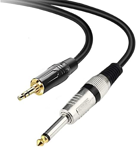SeCro Guitar Cable - 6.35mm (1/4 inch) Male Mono Plug to 3.5mm Male ...