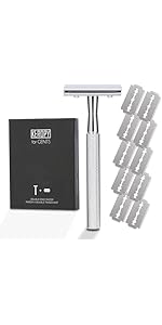 Amazon.com: KEROPY Double Edge Safety Razor With 10 Premium Stainless ...