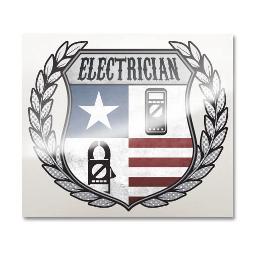 Amazon.com: Electrician Decal - US Patriot Electrical Worker Sticker ...