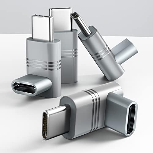 Amazon.com: JSAUX 90 Degree USB-C Male to USB-C Female Adapter, 100W ...