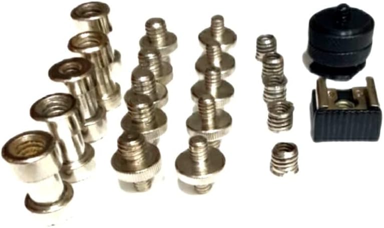 SHOPEE Camera Screw Adapter Thread 1/4" Male to 3/8" Female and 3/8 ...