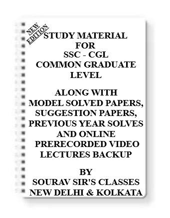 Buy Study Notes Material On Ssc - Cgl(Staff Selection Commission ...
