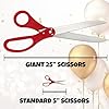 Amazon.com: Giant Ribbon Cutting Scissor Set with Red Satin Ribbon ...