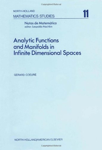 Amazon.co.jp: Analytic functions and manifolds in infinite dimensional ...