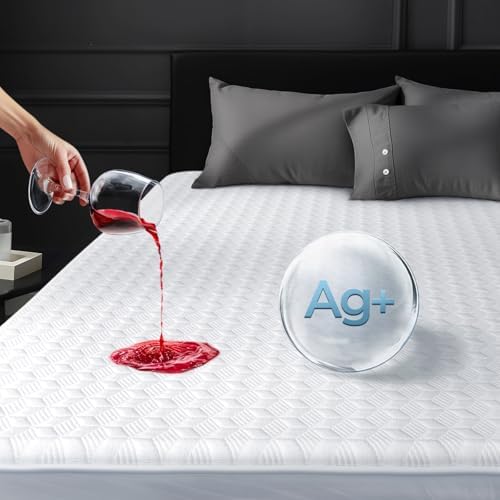 Amazon.com: Waterproof King Mattress Protector Made from Silver-Infused ...
