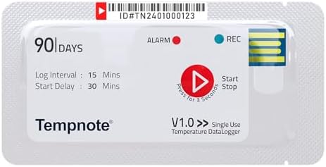 Tempnote TH32 Reusable Temperature and Humidity Data Logger, EN12830 ...