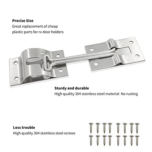 Snapklik.com : ESUDNT Stainless Steel Rv Door Holder Latch Catch For ...