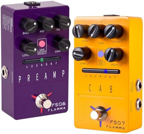 Amazon.com: FLAMMA Preamp & Cabinet Sim Effects Pedal : Musical Instruments