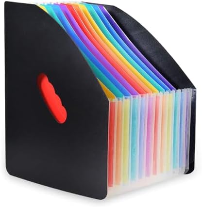 Bills Folder, Expanding File Organisers, Desk Storage Expander, Rainbow ...