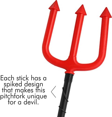 Amazon.com: Skeleteen Devil Pitchfork Costume Accessories - Devils ...