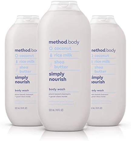 Amazon.com : Method Body Wash, Simply Nourish, Coconut, 18 Fl Oz ...