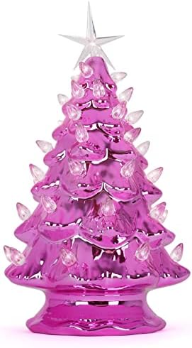 Amazon.com: Ceramic Christmas Tree - Tabletop Christmas Tree with ...