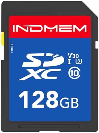 Amazon.com: INDMEM 128GB SD Card, High Speed up to 90M/S SDXC UHS-I ...