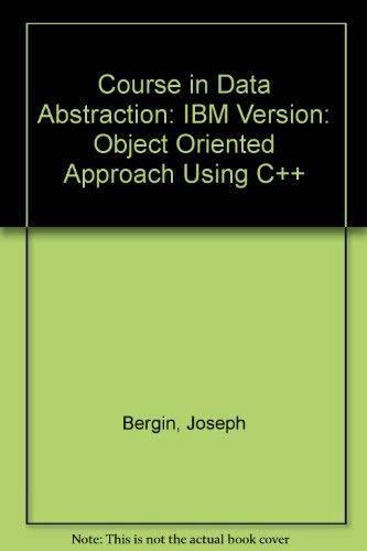 Amazon | Data Abstractions: The Object-Oriented Approach Using C (Course in Data Abstraction ...