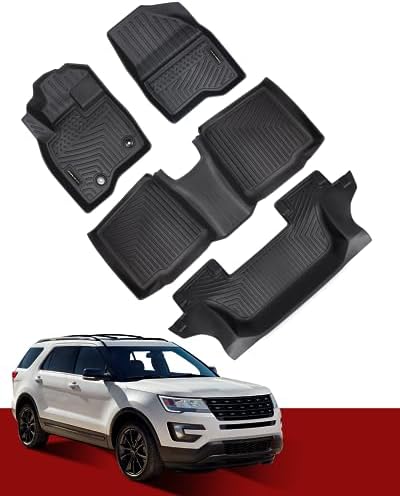 Amazon.com: SHINJEW Floor Mats Compatible with Ford Explorer 7 Seat ...