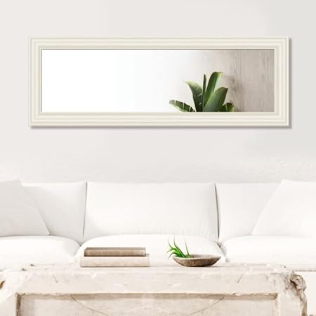 Live Deco Espejo Decorativo para Puerta y Pared 49.7cm x143.7cm (Blanco ...