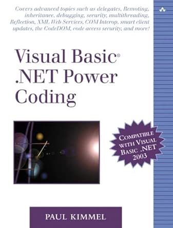 Visual Basic .Net Power Coding: Kimmel, Paul: 0785342324075: Amazon.com ...