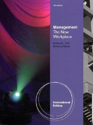 Management: The New Workplace: Amazon.co.uk: Marcic, Dorothy, Daft, Richard L.: 9780538469272: Books