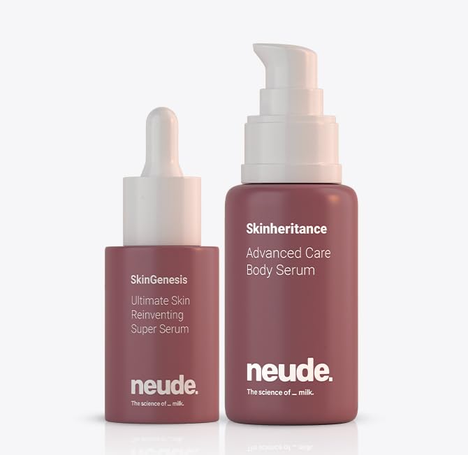 Neude Super Glaze Skin Duo Combo with Face Serum & Body Serum For Men ...