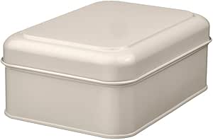 Storage box with lid, light beige, 22x16x8 cm (4) : Amazon.co.uk: Home ...