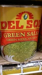 Amazon.com : Del Sol Green Salsa 100 Oz (2 Pack) : Grocery & Gourmet Food