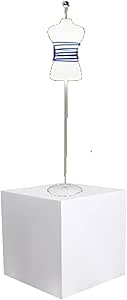 Amazon.com: JINMLBO Mannequin Display Pedestal Stands, Wood Square ...
