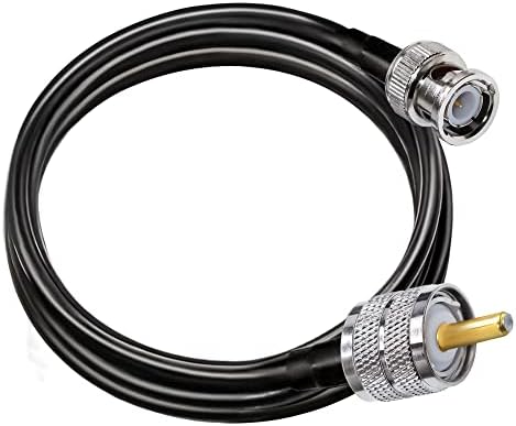 Amazon | BNC-UHFジャンパーケーブルRG58 TUOLNK BNC オスプラグ-M型 SO239 オス延長ケーブル6.6ft（2M）低損失CBラジオPL259 BNC ピグテール ...