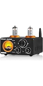 Amazon.com: Douk Audio T6 PRO Bluetooth Tube Amplifier, 300W x2 TPA3255 ...