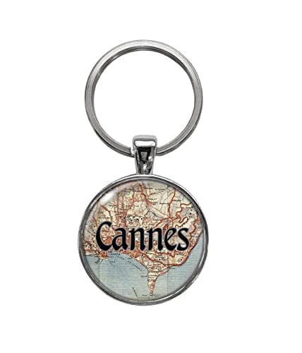 Amazon.com: Cannes France 1926 Map Keychain : Clothing, Shoes & Jewelry