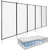Amazon.com : ALLSAFE Removable Mesh Pool Fence - Black 15 Foot by 5Foot ...