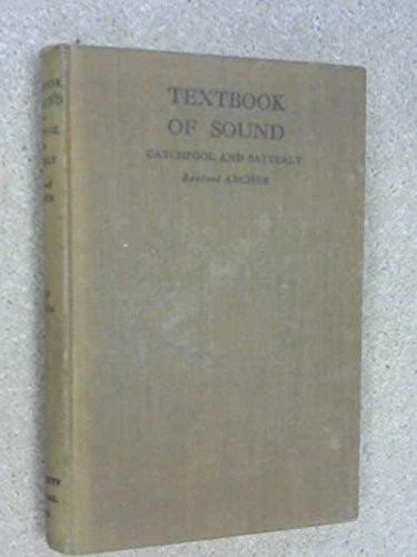 Textbook of Sound: Books - Amazon.ca
