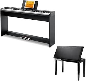 Amazon.com: Donner Digital Piano Keyboard+Donner Duet Piano Bench with ...
