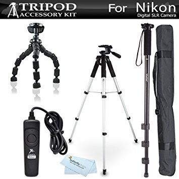 Buy Tripod accessory Bundle Kit For Nikon Df, D5300 D3300 D5200 D3200 ...