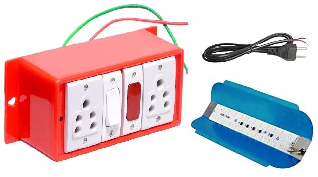 Buy ESPtronics 12v to 220v Converter Inverter Red Gang Box 50 Watt for ...