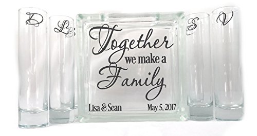 Amazon.com: Personalized Blended Family Sand Unity Ceremony Set ...