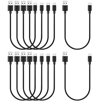 Short USB C Charger Cable 1ft Bulk 10-Pack, USB A to Type C Fast ...
