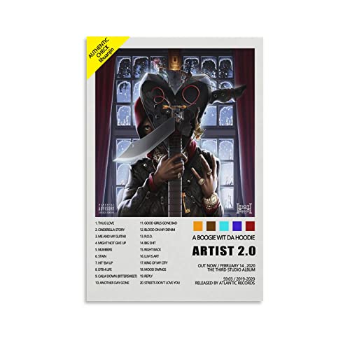 Boogie Wit Da Hoodie Artist 2.0 Album Canvas Poster Home Decor Wall Art ...